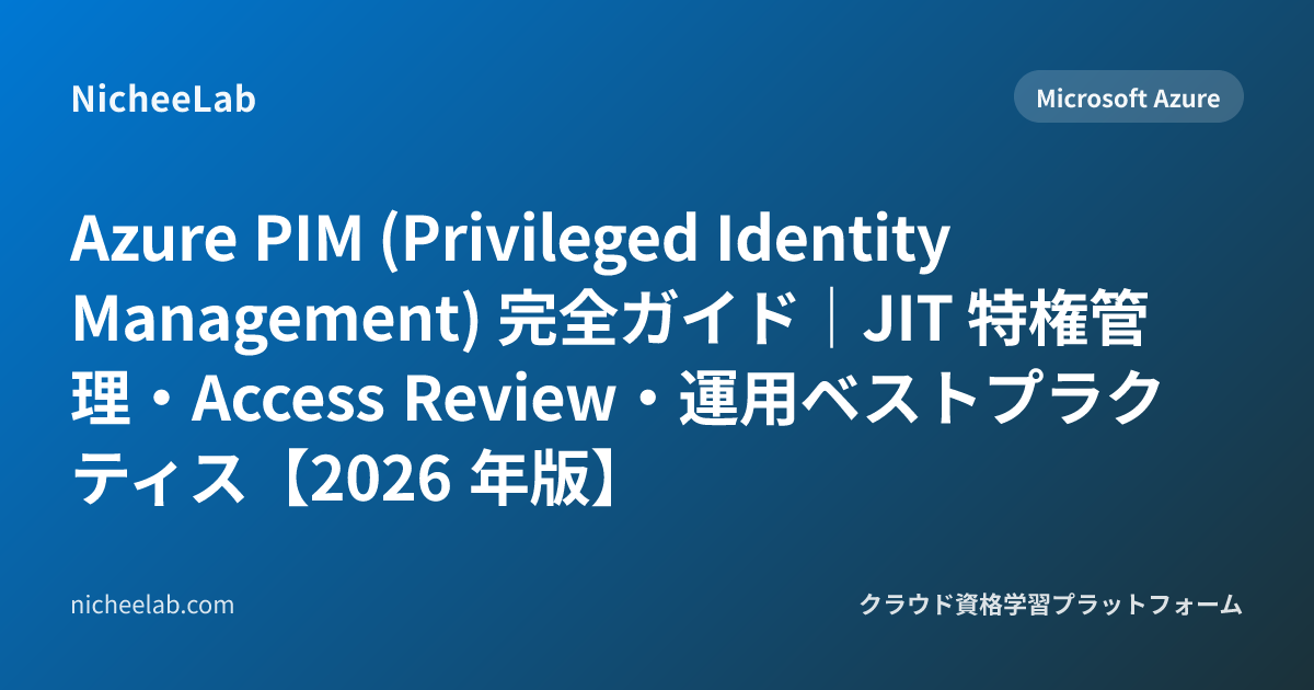 Azure PIM (Privileged Identity Management) 完全ガイド｜JIT 特権管理・Access Review ...