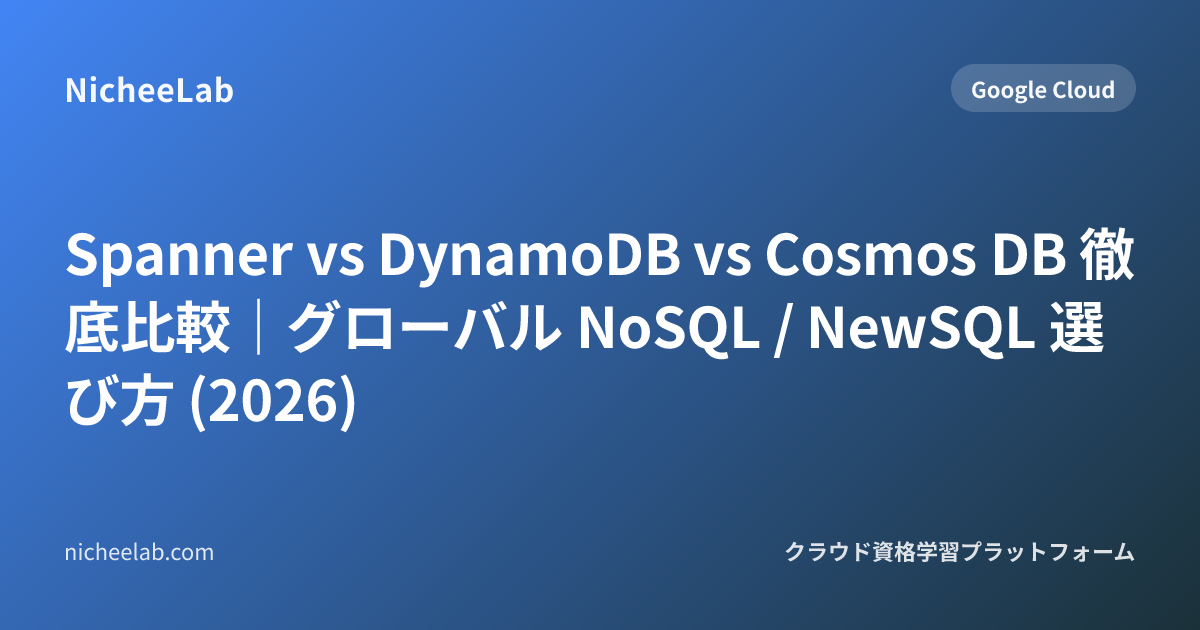 Google Cloud Spanner Vs Dynamodb Vs Cosmos — Guide [2026]